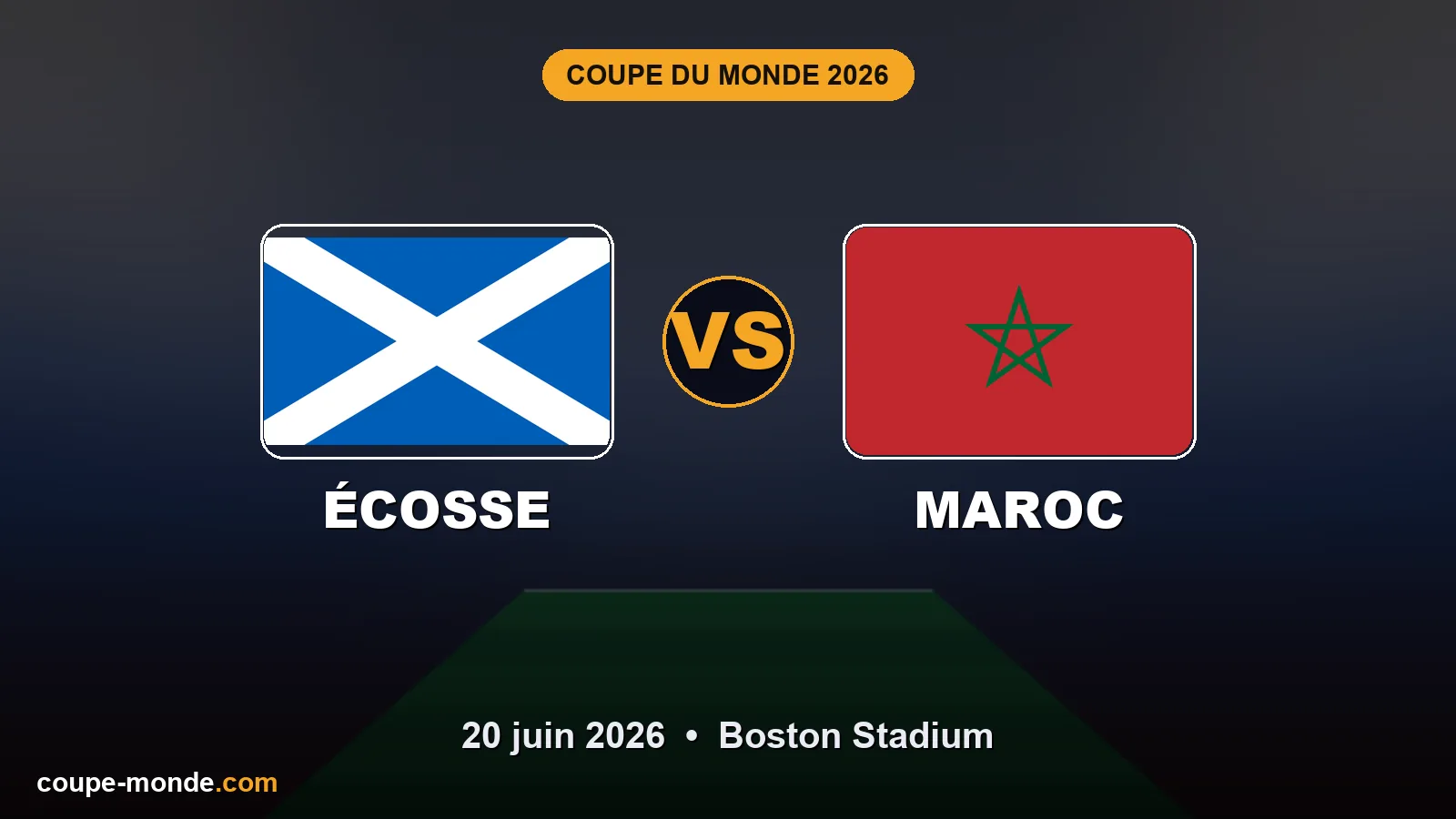 Pronostic Écosse - Maroc : analyse, cotes et prediction | CDM 2026