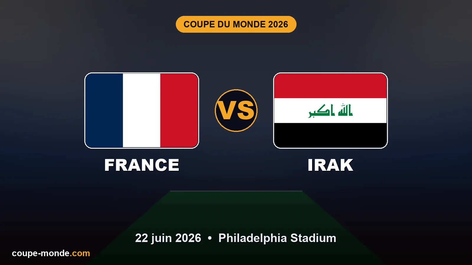 Pronostic France - Irak : analyse, cotes et prediction | CDM 2026